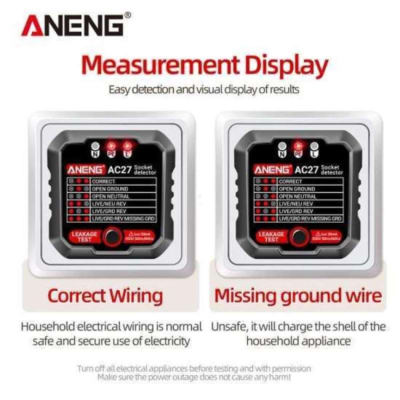 Jual Smart Socket Detector Check Voltage Ac27 Tespen Listrik Alat ...