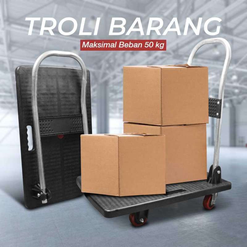 Jual Xiaolong Troli Barang Lipat Trolley Folding Cart 39.8x65.5cm 50kg ...