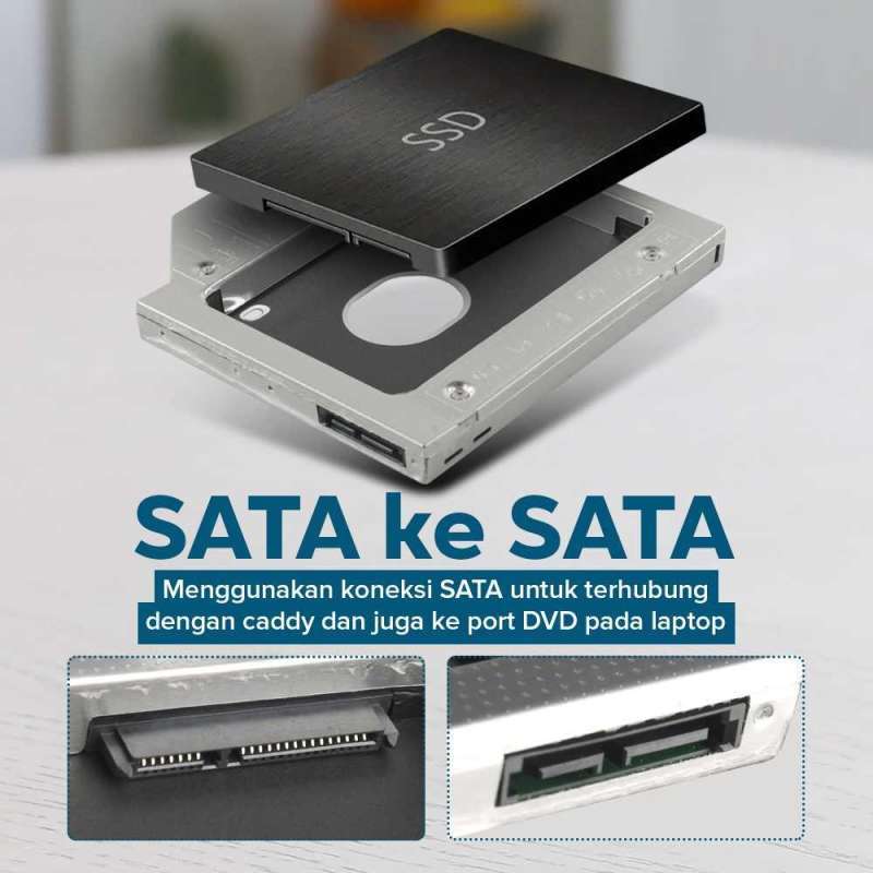 Jual Universal 2.5 Inch Hdd Caddy 12.7mm Sata To Sata Tsr122 Harddisk Eksternal Casing Hardisk ...