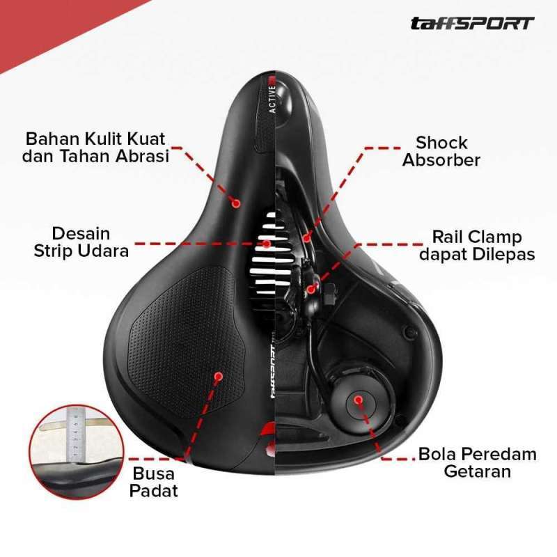 Jual Sadel Sepeda Bike Saddle Leather Model Absorber Ball Zf10 Lampu Depan Sepeda Listrik ...