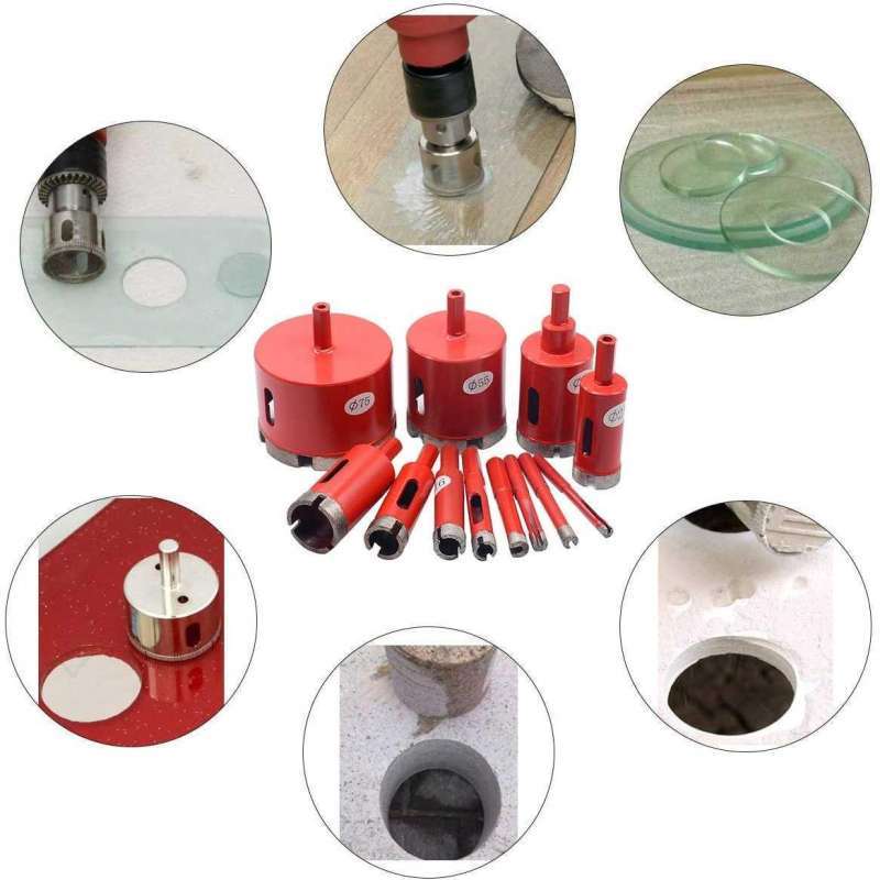 Jual Venstpow Mata Bor Hole Punch Carbide Diamond Marble Granite Drill ...