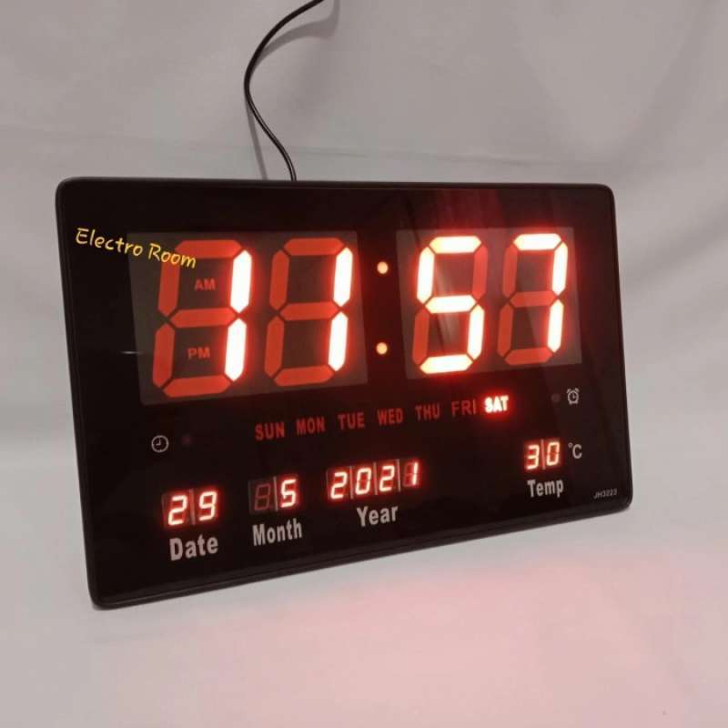 Promo Jam Digital Alarm Led Jumbo 3223 Jam Digital Led Dinding Atau ...