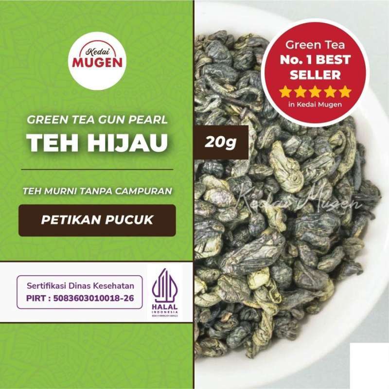 Promo Teh Hijau Daun Pucuk/premium Java Green Tea Gun Pearl Kedai Mugen 20g Diskon 3% Di Seller ...