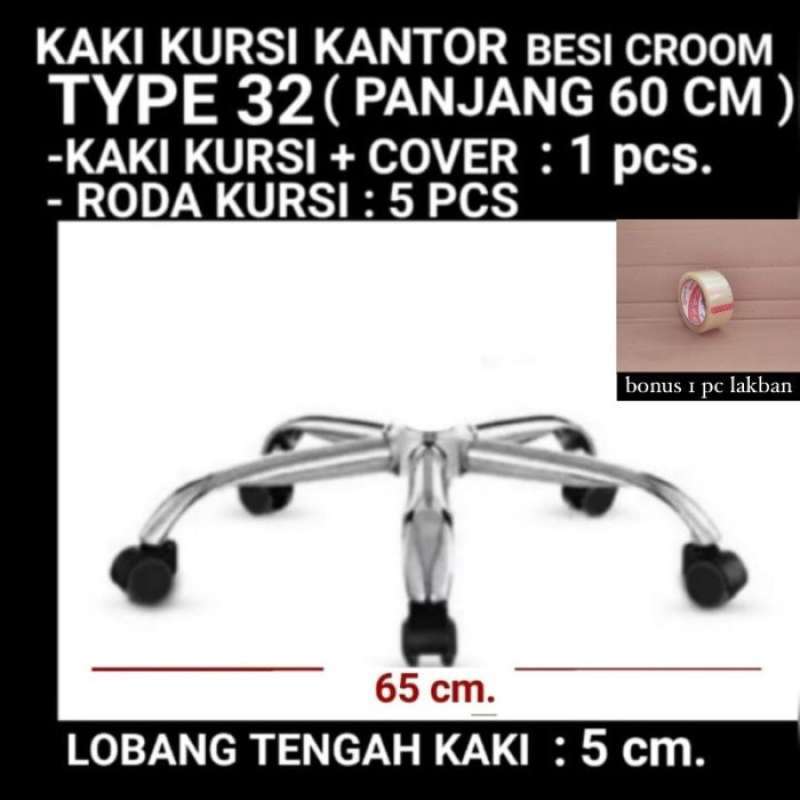 Promo Kaki Kursi Kantor Besi Chrome, Kaki Kursi Gaming , Kaki Kursi Staff New - + Roda Diskon 19 ...