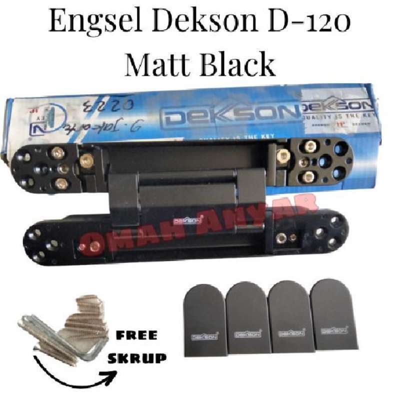 Jual Engsel Tanam Concealed Dekson Hinge Door Seal Dekson - D-120 Black ...
