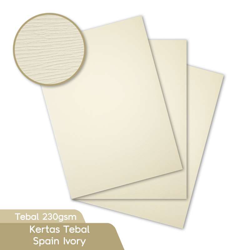 Jual Margono Kertas A4 Spain Ivory 230 Gsm - 20 Lembar Di Seller ...