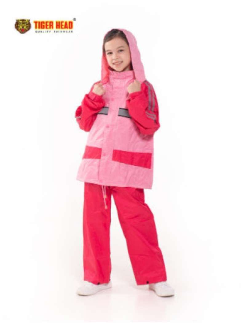 Jual Jas Hujan Anak-anak Metro Kids Merk Tiger Head - M Pink Di Seller ...