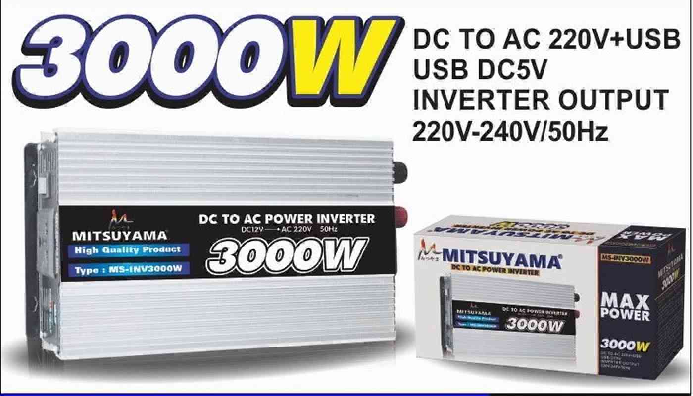 Promo Power Inverter Dc To Ac 3000 Watt 3000 Wat Merk Mitsuyama Ms ...