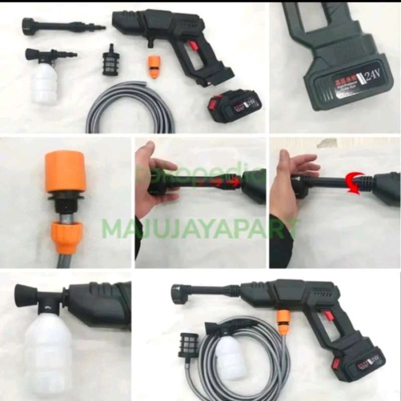Promo Mesin Jet Steam Cleaner Cordless Portable 4 Mata Nozzle Terbaik ...