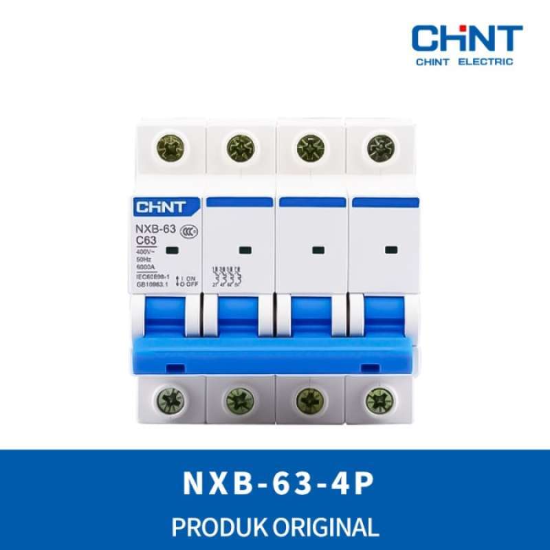 Promo Mcb Chint Nxb-63 4p 6ka (6a 10a 16a 20a 25a 32a 40a) - 32a Diskon 50% Di Seller Selera ...
