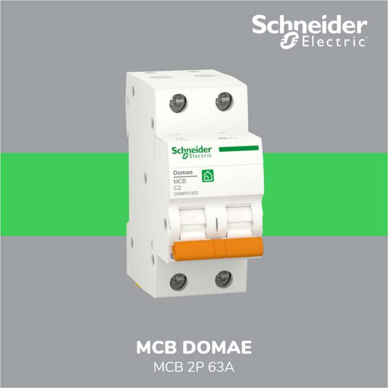 Promo Schneider Electric New Domae Mcb - 2p 63a - Domf01263 Diskon 50% ...