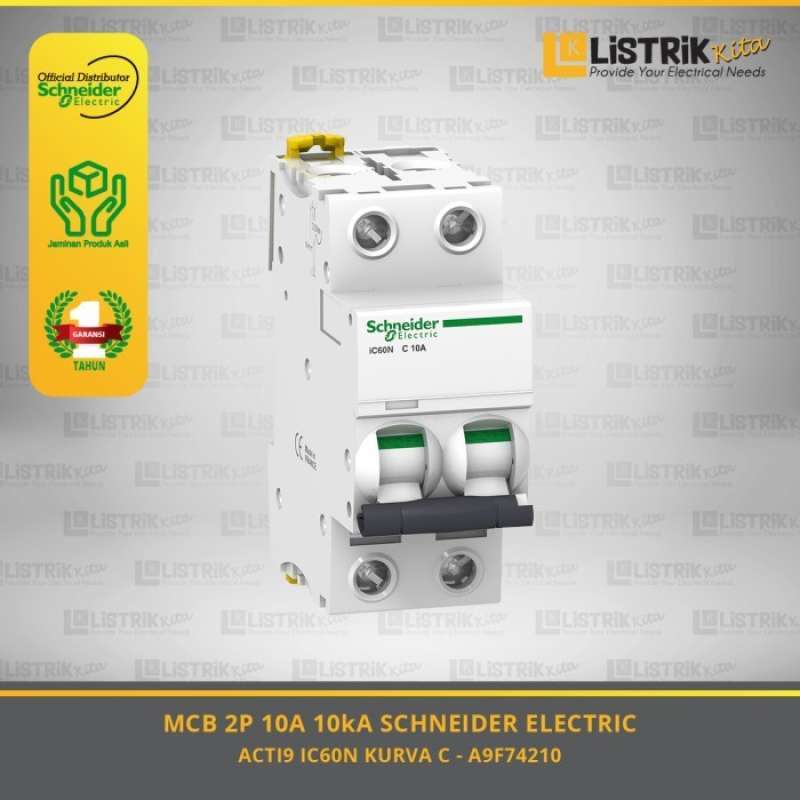 Promo Mcb Schneider Ic60n 2p 10a 6ka/10ka C - A9f74210 Diskon 50% Di Seller Selera_kita Store ...