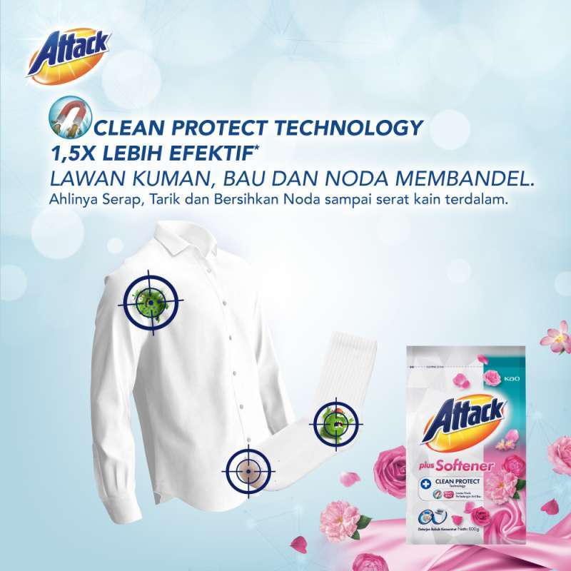 Promo Bandung - Attack Plus Softener Deterjen [296800/ 450 G] Diskon 31 ...