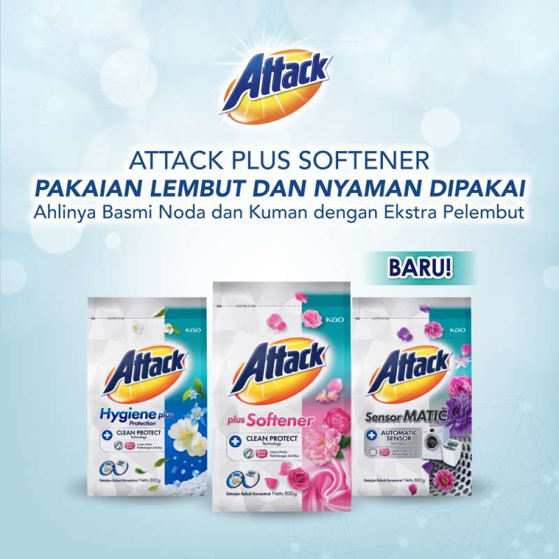 Promo Bandung - Attack Plus Softener Deterjen [296800/ 450 G] Diskon 31 ...
