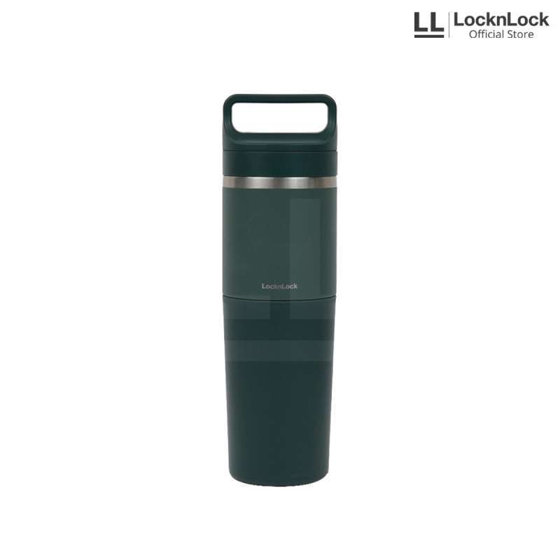 Promo Locknlock 2in1 Tumbler Mug 600ml - Dark Green Diskon 28% Di ...