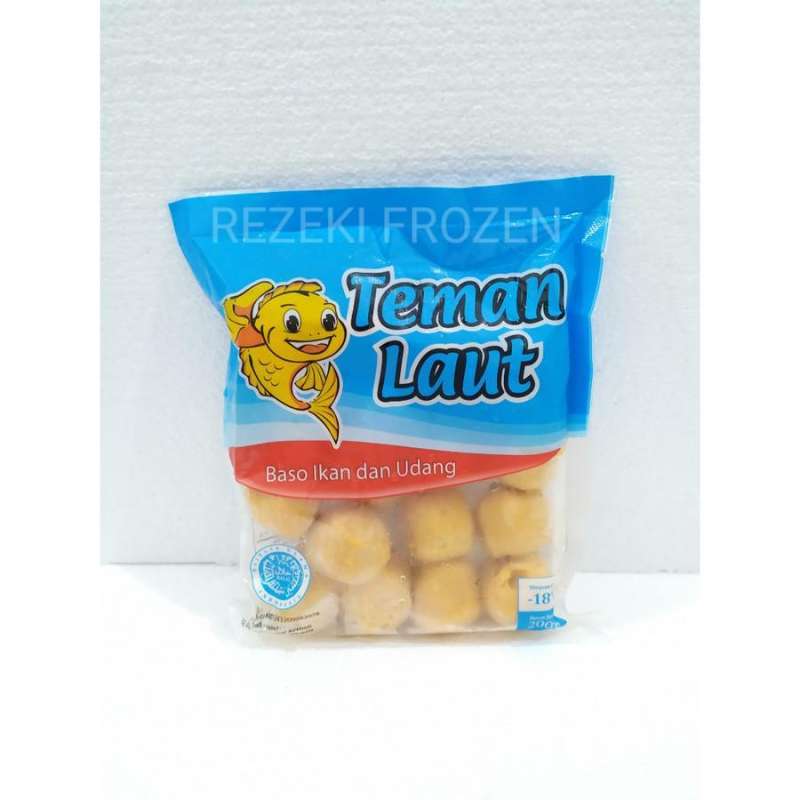 Jual Teman Laut Baso Ikan Dan Udang 200gr Bakso Fish Shrimp Shabu Halal ...