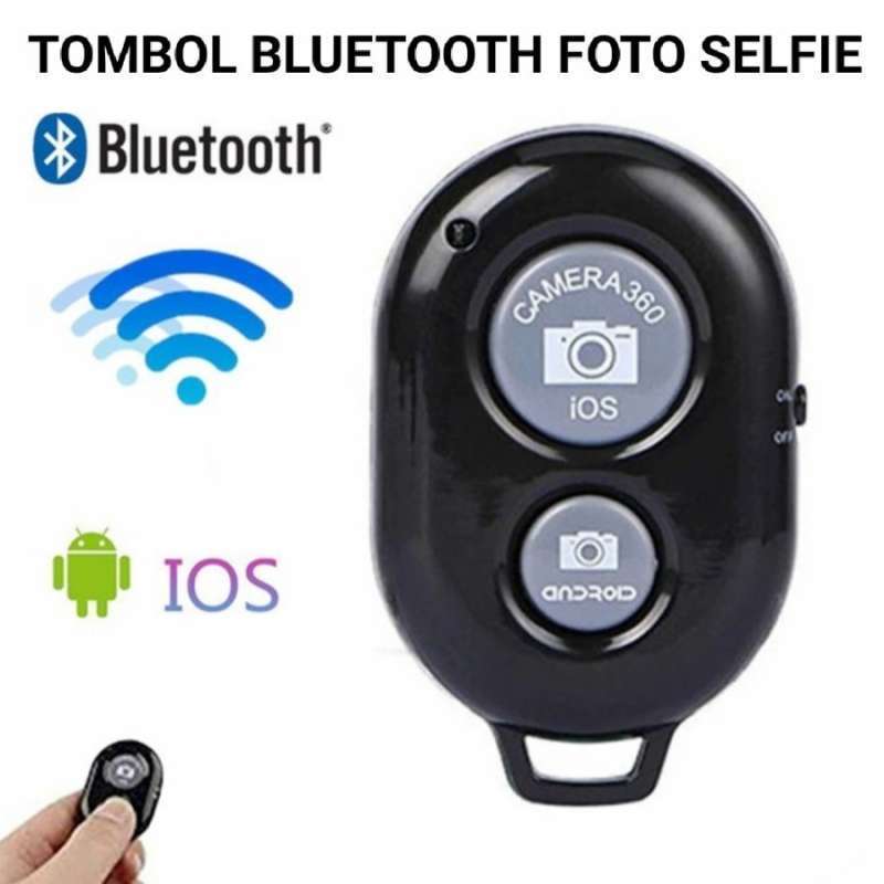 Jual Bluetooth Shutter Tripod Tongsis Bluetooth Remote Shutter Di ...