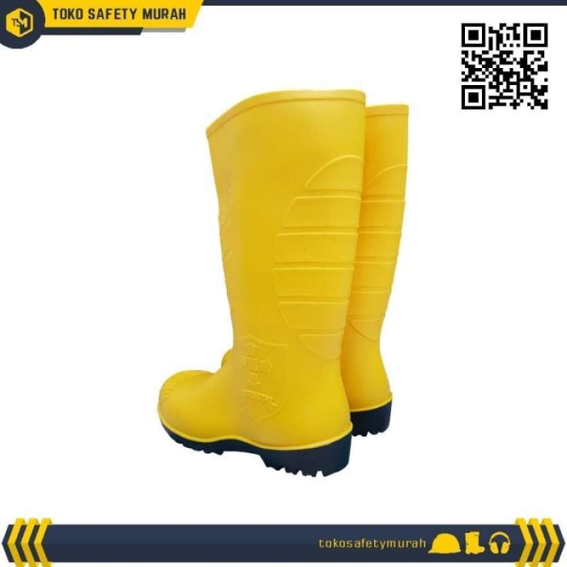 Promo Sepatu Boot Safety Sni Strength By Petrova Boots Tinggi Kuning ...