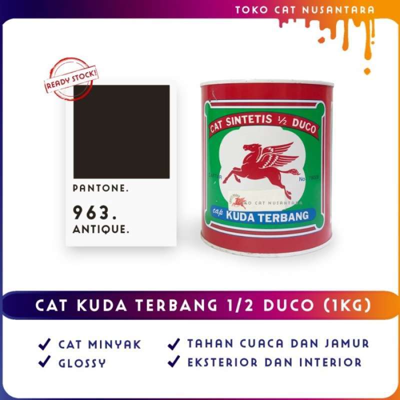 Promo Cat Minyak Kayu Dan Besi Kuda Terbang 1/2 Duco (1 Kg) (ready Var. Tua) Diskon 50% Di ...