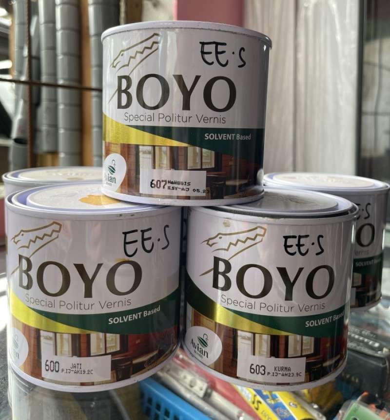 Promo Boyo Politur Vernis Kayu Kusen Pintu Spesial 0,5lt - Manggis ...