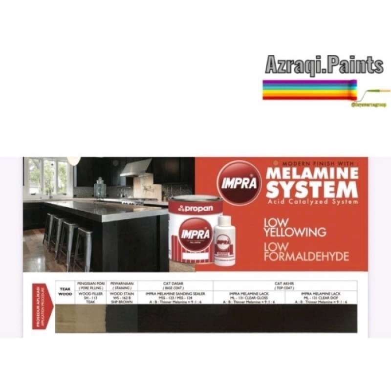 Promo Impra Wood Stain Ws-162 Warna Kayu Tua ( 1 Liter ) - Brown Kj ...