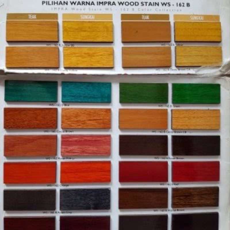 Promo Impra Wood Stain Ws-162 Warna Kayu Tua ( 1 Liter ) - Brown Kj ...