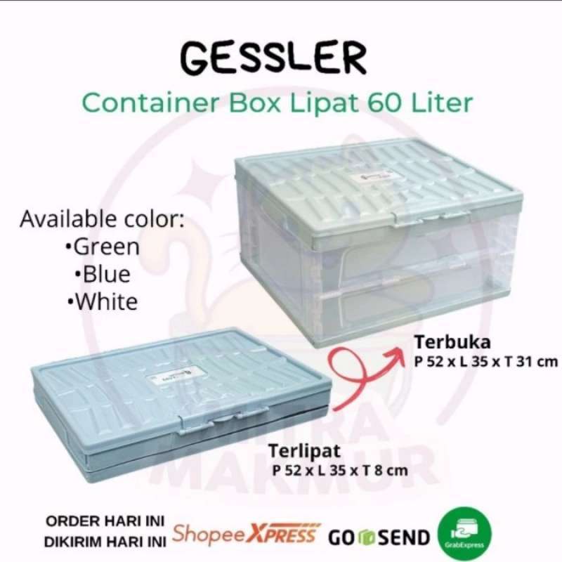 Promo Gessler Container Box 60l-kotak Simpan Serba Guna Bisa Lipat ...