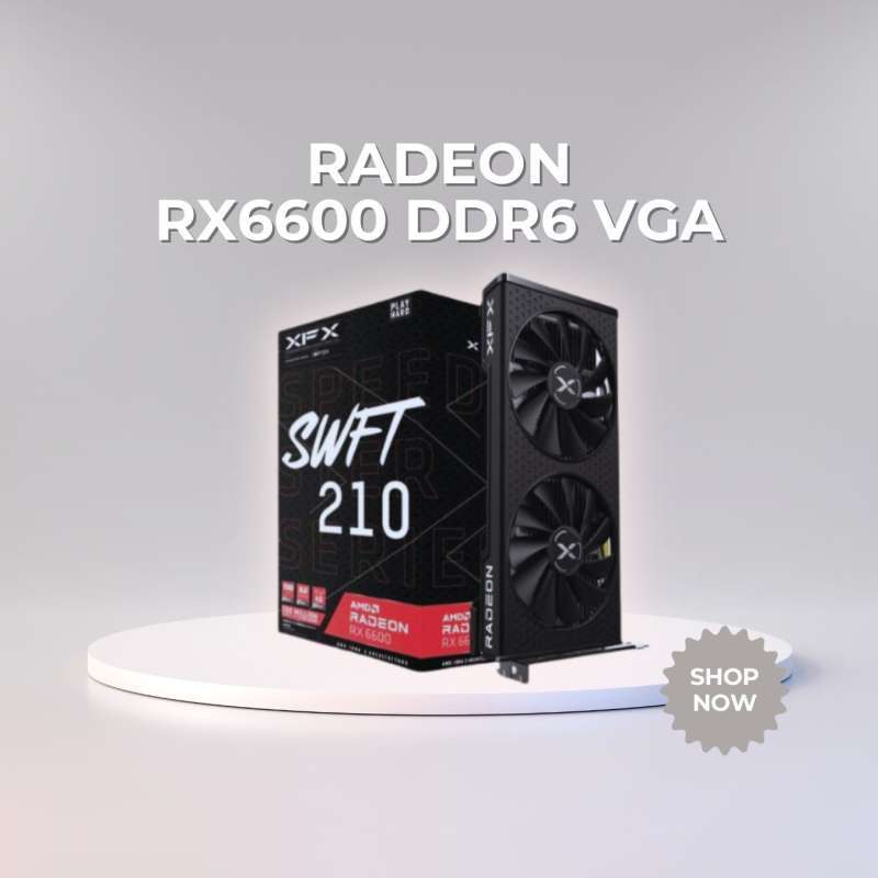 Jual Xfx Swft 210 Radeon Rx 6600 8gb Gddr6 Rdna 2 - Rx6600 Ddr6 Vga Di ...