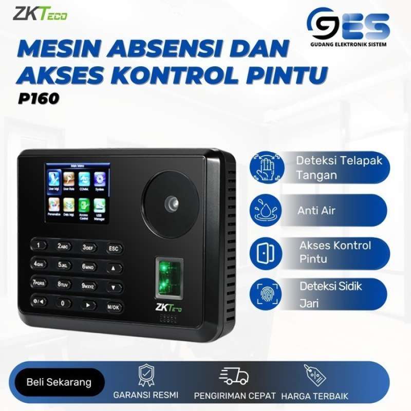 Promo Mesin Absensi Zkteco P160 Telapak Tangan Bisa Akses Kontrol Pintu Diskon 7% Di Seller ...