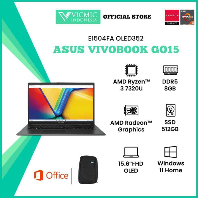 Jual Asus Vivobook Go 15 E1504fa Oled352 [amd R3-7320u/ 8gb/ 512gb/ Fhd ...