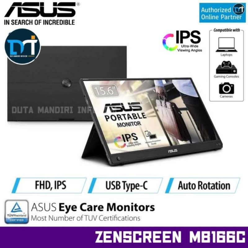 Promo Zenscreen Mb166c 15.6 Inch - Fhd Ips Portable Usb Type C Monitor ...