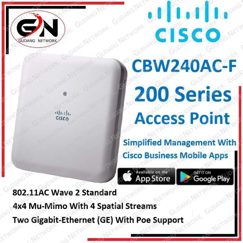Promo Cisco Cbw240ac-f, 200 Series Business Access Points Diskon 23% Di ...