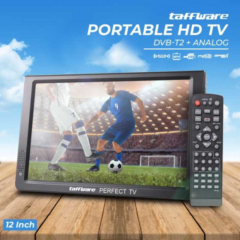 Promo Digital Tv Box Portable Mini Monitor Led Dvb-t2 + Analog Hdmi ...