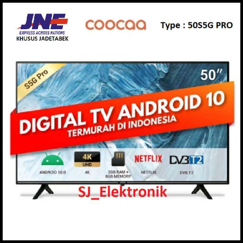 Promo Led Tv Coocaa 50 Inch 50s5g Pro / 50s5g Uhd 4k Androidtv 10.0 ...