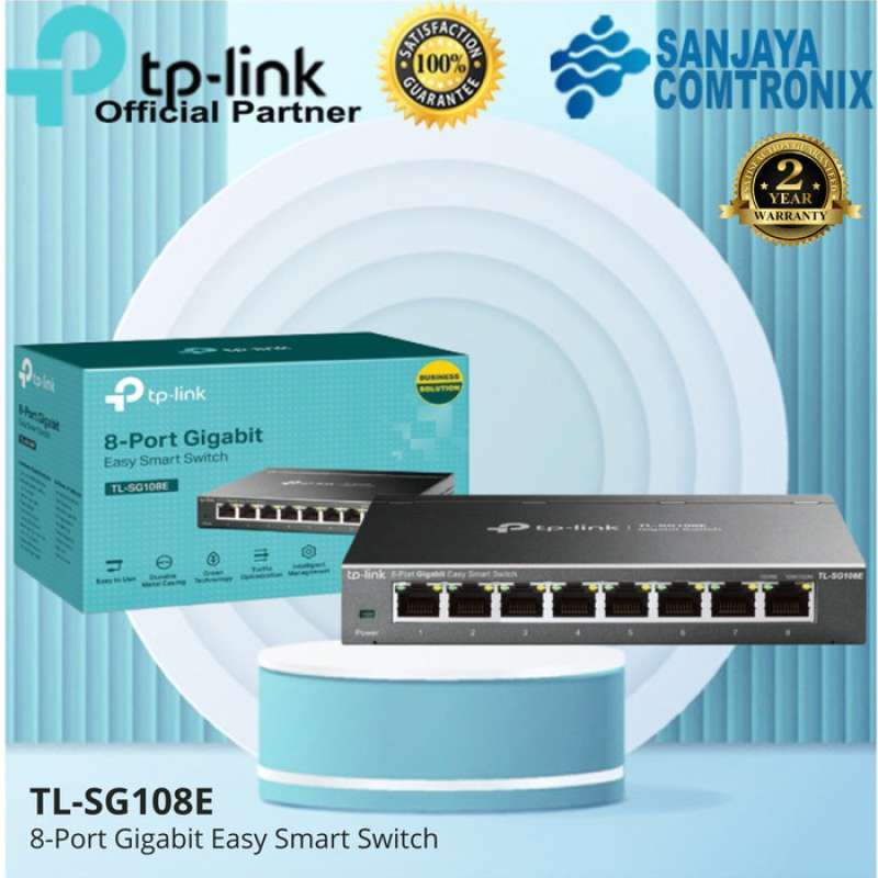 Promo Tl-sg108e Casing Metal 8-port Gigabit Easy Smart Switch Diskon 23 ...