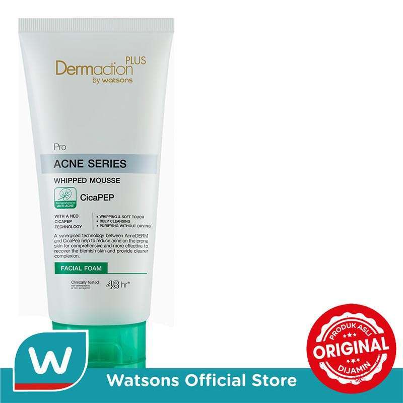 Promo Dermaction Plus By Watsons Acne Series Whipped Mousse Facial Foam ...