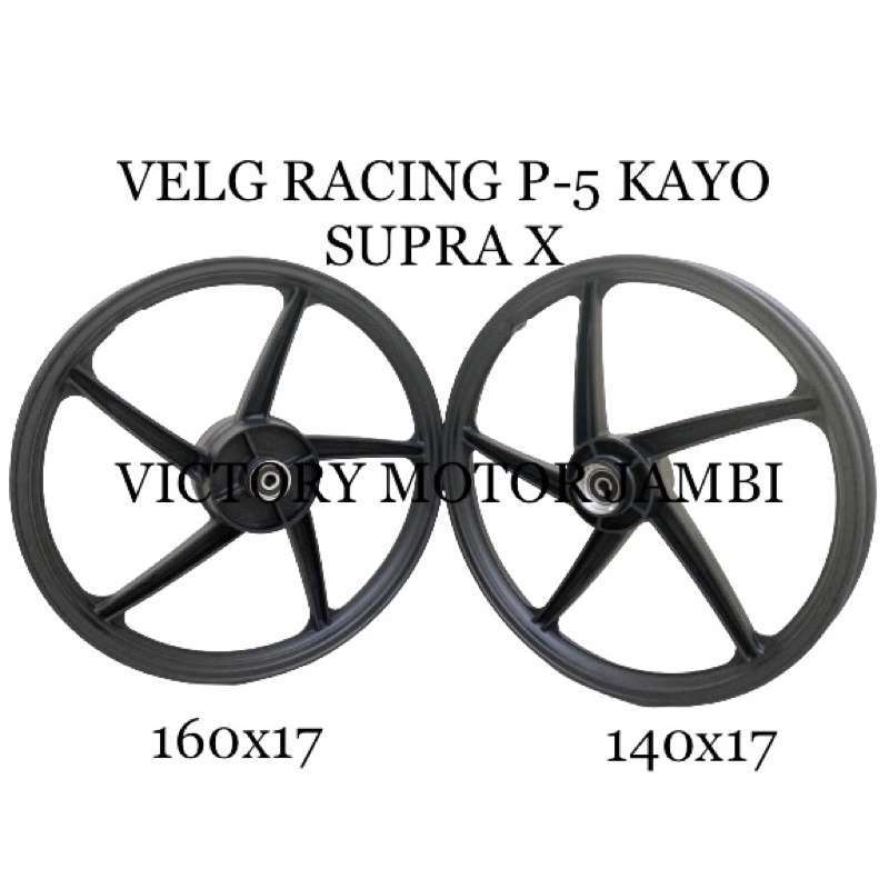 Jual Velg Racing Set Palang 5 Supra X Hitam Doff Vox Kayo Di Seller ...