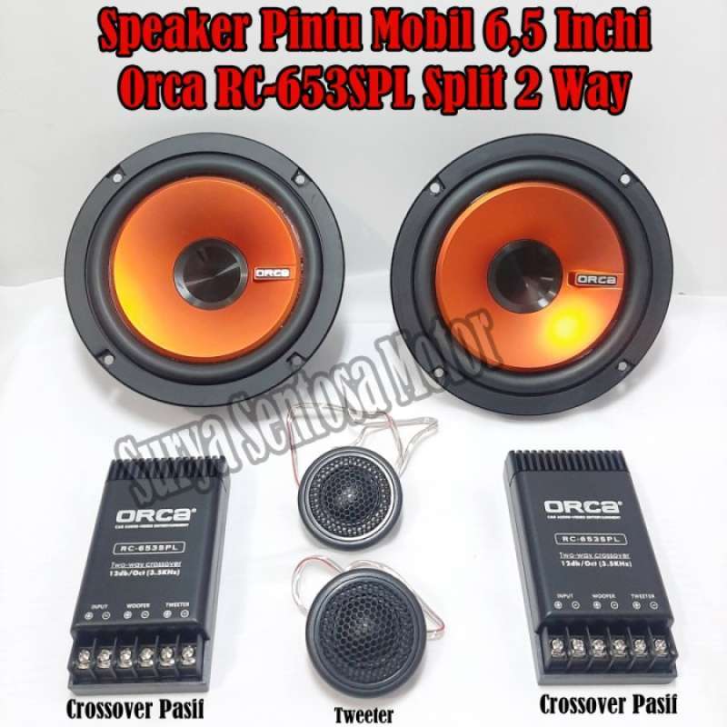 Promo Speaker Pintu Mobil Orca Rc653spl Split 2 Way Sound Quality Car Audio Diskon 50% Di Seller ...