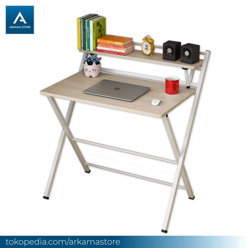 Promo Meja Belajar Aesthetic Meja Kerja Komputer Laptop Lipat Minimalis ...