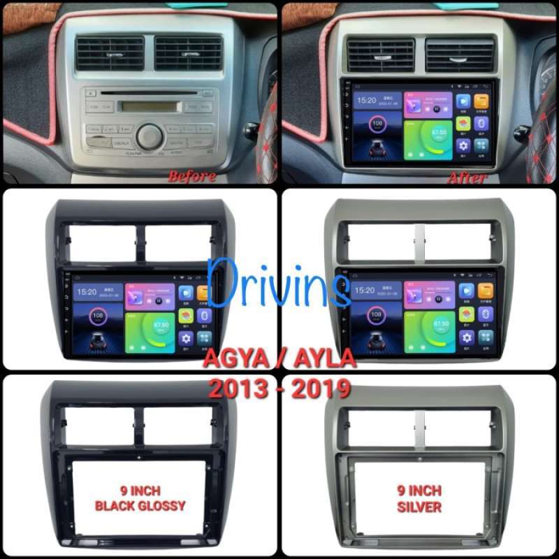 Promo Frame Head Unit Android / Ayla 9 Inch - Silver Sale Diskon 43% Di ...