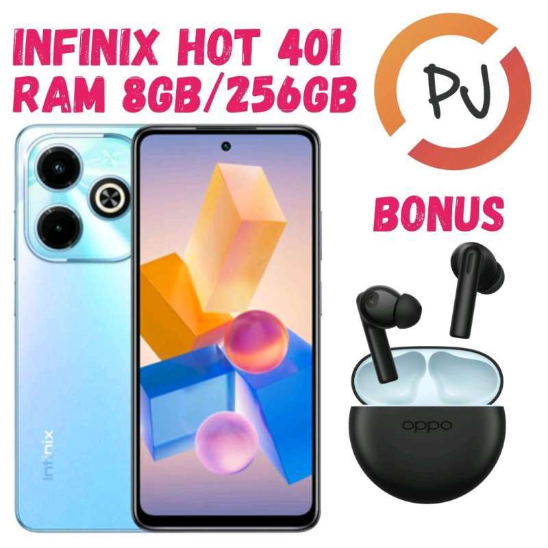 Jual Infinix Hot 40i Ram 8gb/256gb Garansi Resmi - Hitam Buds Oppo Enco ...