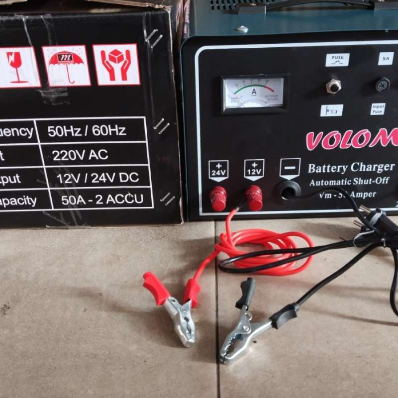 Promo Charger Accu/aki 20ah-400ah Volomax 50a(12v/24v) Vm50 Promo ...