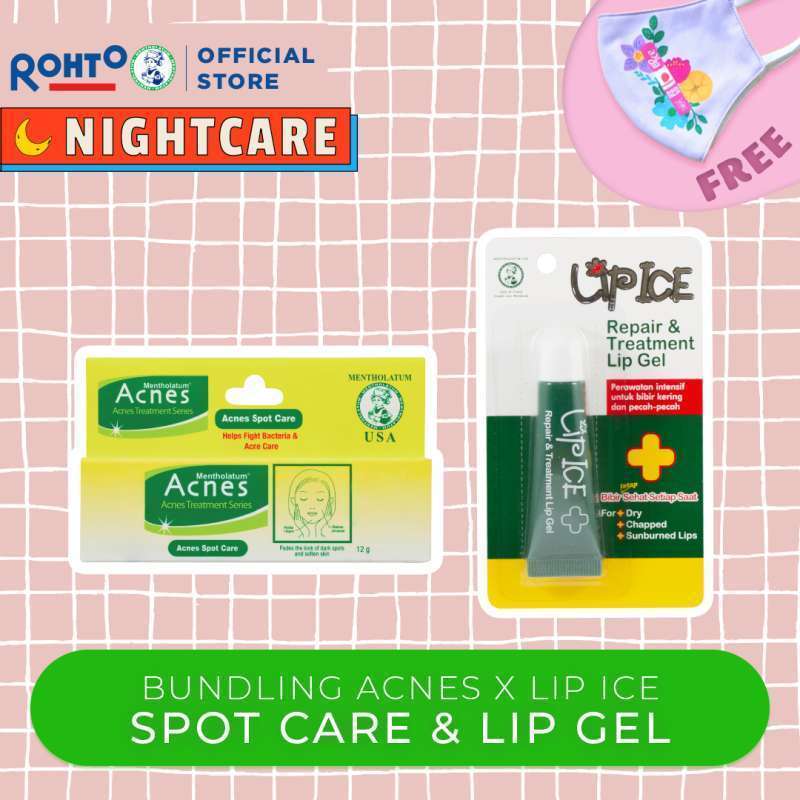 Promo Whs - Acnes Spot Care & Lip Ice Repair Treatment Lip Gel Free ...