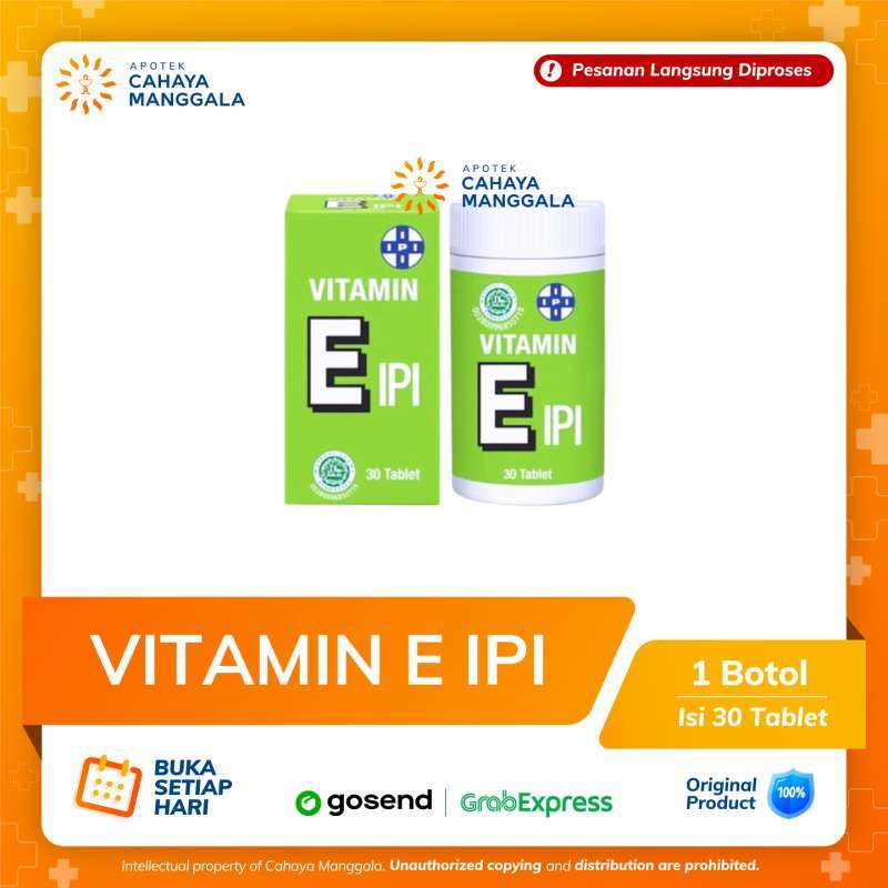 Jual Vitamin E Ipi Per Botol Isi 30 Tab Di Seller Apotek Cahaya ...