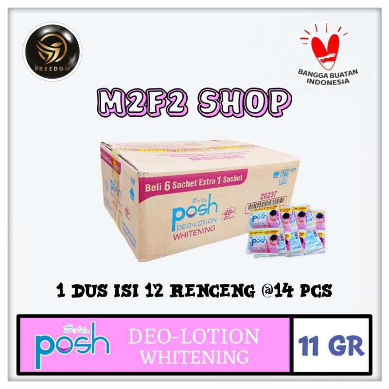 Promo Posh Women Deo Lotion Whitening Sachet - 11 Gr (kemasan Karton ...