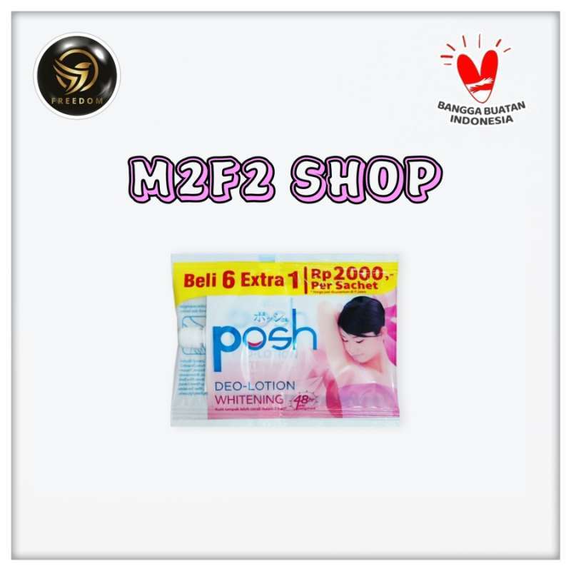 Promo Posh Women Deo Lotion Whitening Sachet - 11 Gr (kemasan Karton ...