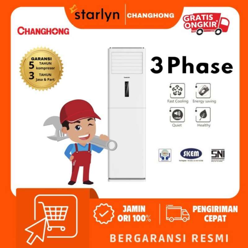 Jual Changhong Ac Floor Standing Cabinet Machine 5pk - Chfs-48la ...