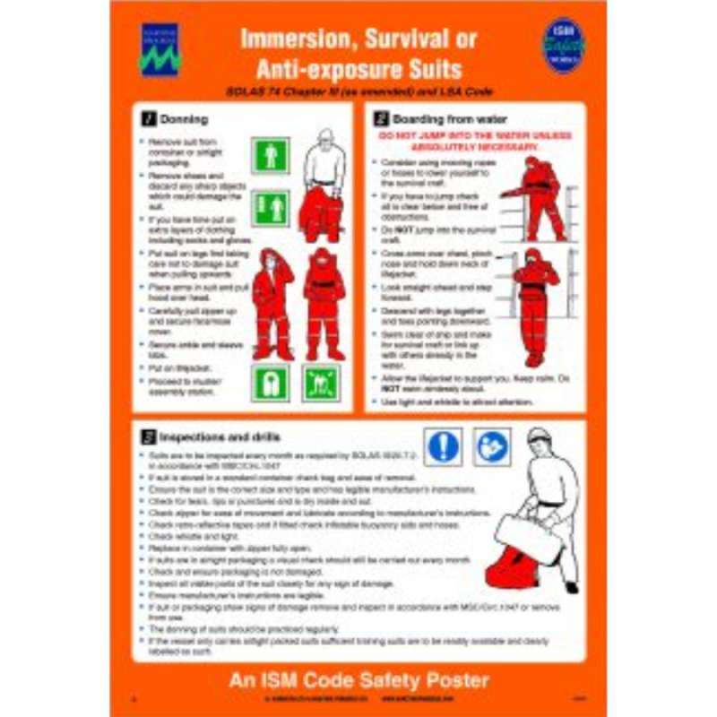 Promo Immersion Survival Anti Exposure Suit Poster Impa 331585 Imo ...