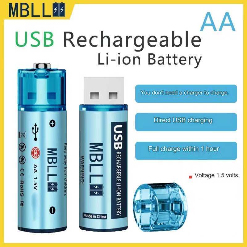 Jual Yeekeen Baterai Rechargeable Aa Li-ion 1.5v USB 1500mwh 1 Pcs Di ...