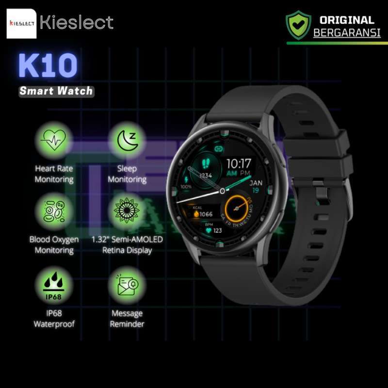 Promo Kieslect K10 Smart Watch Amoled Display Heart Rate Spo2 ...